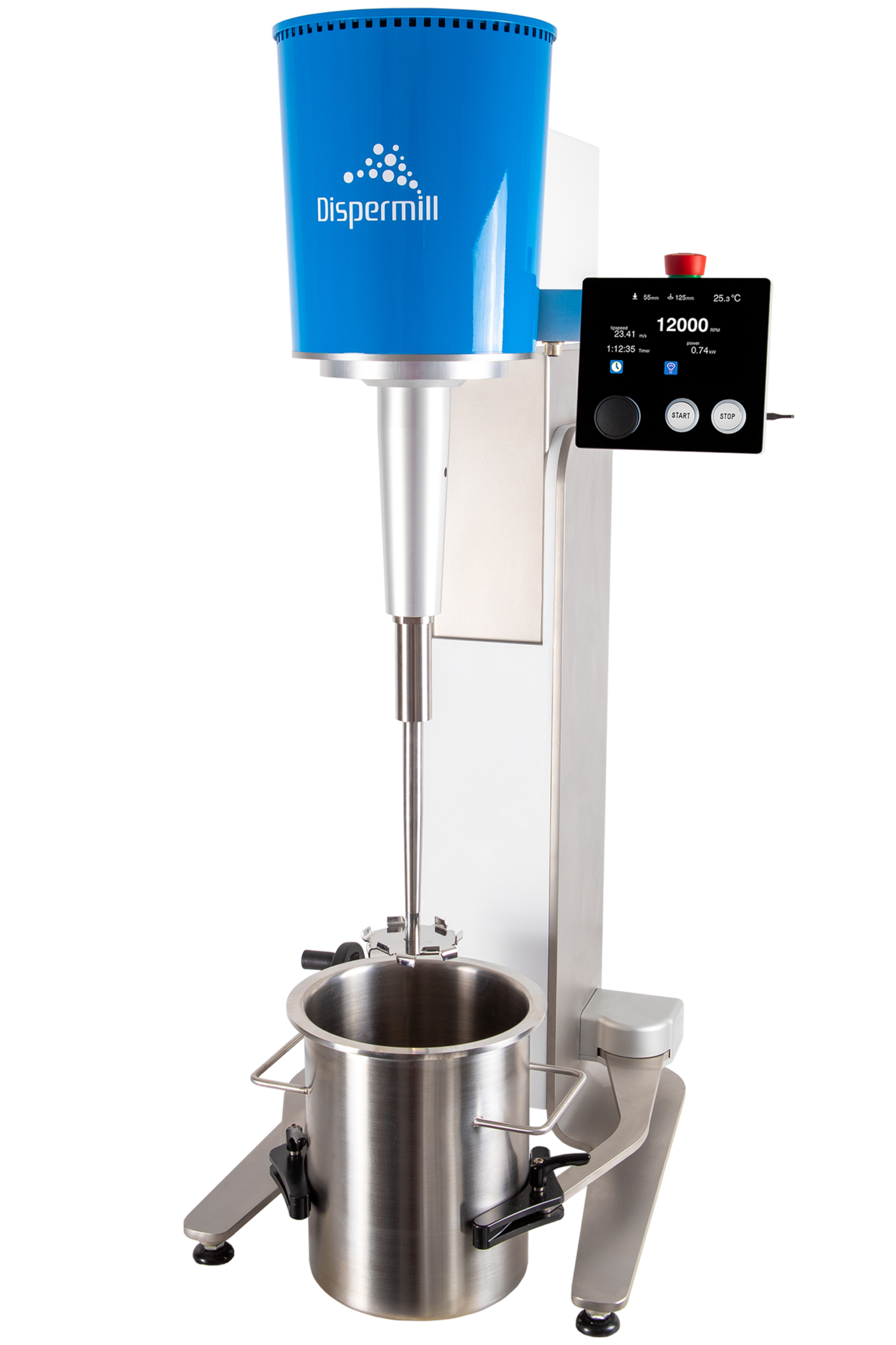 Dispermill Laboratory Disperser, Dissolver, Basket Mill and Mixer.